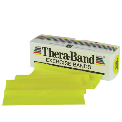 TheraBand Latex Exercise Band, 6 yard roll - Red - medium