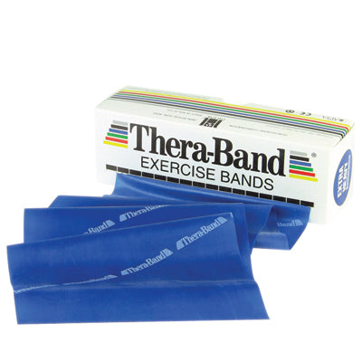 TheraBand Latex Exercise Band, 50 yard roll - Red - medium