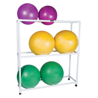 Inflatable Exercise Ball Storage, PVC Mobile Floor Rack, 62" x 20" x 72 ...