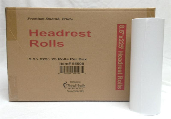 Smooth Chiropractic Headrest Paper Rolls 8.5"x225'